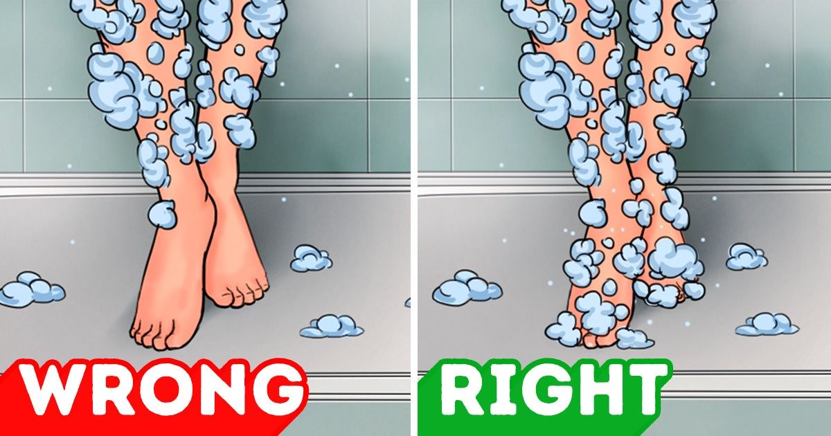 5 Body Parts You Might Be Washing Wrong When Bathing